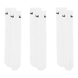 Nike - Socken f&uuml;r Herren/Damen Unisex, Leicht, Alltag (3er-Pack) (Wei&szlig;)