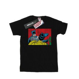 DC COMICS - "Batman Robin Slap" T-Shirt f&uuml;r Herren (Schwarz)