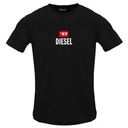 Diesel - "Just Small New D" T-Shirt f&uuml;r Herren (Kaviar-Schwarz)