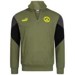 Puma BVB 09 Borussia Dortmund Mens Green Pullover