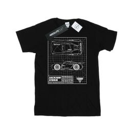 Disney - "Cars Jackson Storm Blueprint" T-Shirt f&uuml;r Herren (Schwarz)