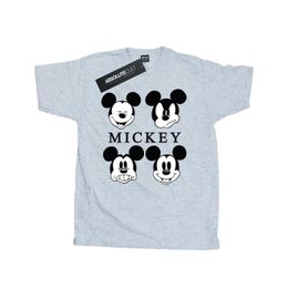 Disney - "Four Heads" T-Shirt f&uuml;r Herren (Grau)