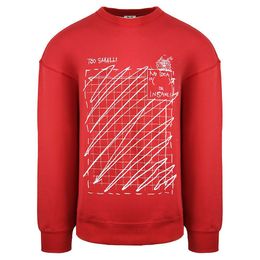 Puma x Michael Lau Long Sleeve Crew Hals Red Mens Graphic Sweatshirt 530351 22