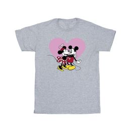 Disney - "Mickey Mouse Love Languages" T-Shirt f&uuml;r Herren (Grau)
