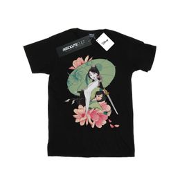 Disney - "Mulan Magnolia Collage" T-Shirt f&uuml;r Herren (Schwarz)
