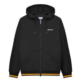 Lambretta - "AW24" Hoodie mit durchgehendem Rei&szlig;verschluss f&uuml;r Herren (Schwarz/Gold)