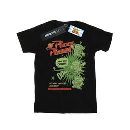 Disney Herren Toy Story 4 Pizza Planet Little Green Herren T-Shirt (schwarz)