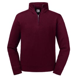 Russel Athletic Russell Herren Authentic Quarter Zip Sweatshirt (Burgund)