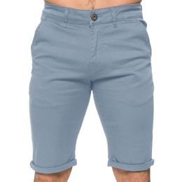 Enzo Herren Slim Fit Stretch Chino Shorts