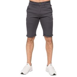 Enzo | Herren Slim Fit Stretch Chino Shorts - Grau