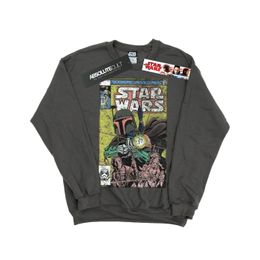 Star Wars Mens Boba Fett Comic Sweatshirt (Charbon de bois)