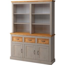 Buffet OTTO HOME "Selma", grau (grau, gebeitz), Schr&auml;nke, Buffet, Breite 145 cm