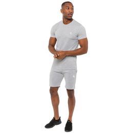 Enzo | Herren Slim Fit T-Shirt & Fleece-Shorts Set