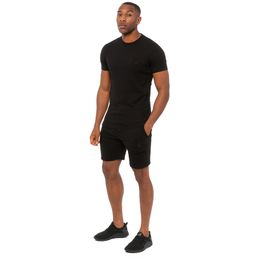 Enzo | Herren Slim Fit T-Shirt & Fleece-Shorts Set
