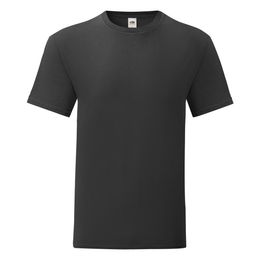 Fruit of the Loom Herren Iconic T-Shirt (5er Pack) (Schwarz)