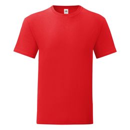 Fruit of the Loom Herren Iconic T-Shirt (5er Pack) (Rot)