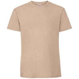 Fruit of the Loom Herren Premium T-Shirt (Sand)