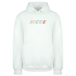 Nicce Langarm Pullover wei&szlig;er M&auml;nner unz&auml;hliger Hoodie 211 1 02 05 0002