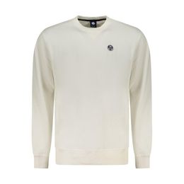North Sails Bianco Baumwoll Herren Sweatshirt