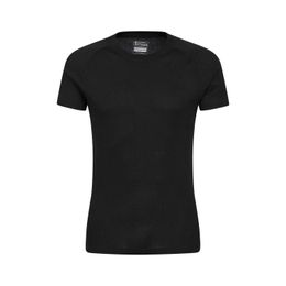 Mountain Warehouse Herren Talus Rundhalsausschnitt Kurzarm Thermal Top (Schwarz)