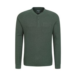 Mountain Warehouse - "Selby" T-Shirt Henley-Kragen f&uuml;r Herren (Khakigr&uuml;n)
