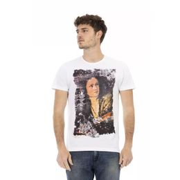 Grafik T-Shirt mit Druck, kurze &Auml;rmel