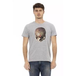Grau Skull T-Shirt Kurzarm