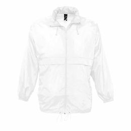 SOLS Unisex Surf Windbreaker Lightweight Jacket (Wei&szlig;)