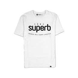 Super B ICON TEE Herren Kurzarm-T-Shirt mit Rundhalsausschnitt