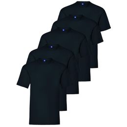 Kruze | Mens Crew Neck T-Shirts (5er-Pack) - Navy