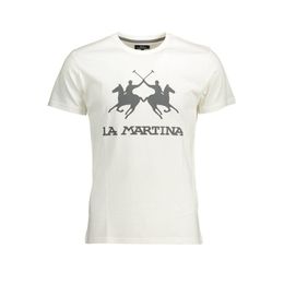 La Martina Bianco Baumwolle Herren T-Shirt