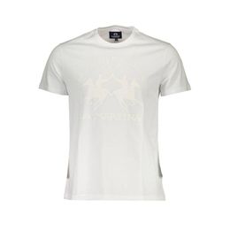 La Martina Bianco Baumwolle Herren T-Shirt