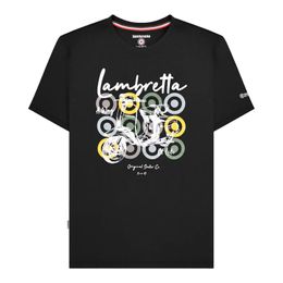 Lambretta - T-Shirt f&uuml;r Herren, Gro&szlig; und Hoch (Schwarz)