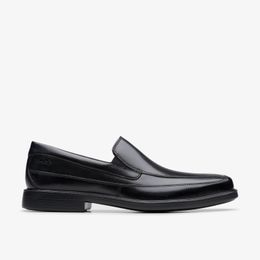 Clarks Cosgrove Freie Schwarze Lederschuhe