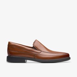 Clarks Cosgrove Freie Dunkelbraune Lederschuhe