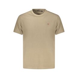 Napapijri Marrone Baumwoll Herren T-Shirt
