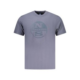 North Sails Blau Baumwolle Herren T-Shirt