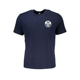 North Sails Blaues Baumwoll-Herren-T-Shirt