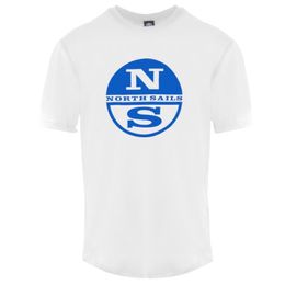North Sails Circle NS Logo White T-Shirt