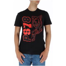 Plein Sport PS78 Design Logo Schwarzes T-Shirt