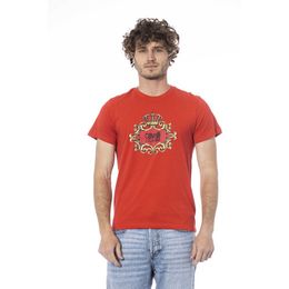 Cavalli Class Rotes Krone Wappen T-Shirt