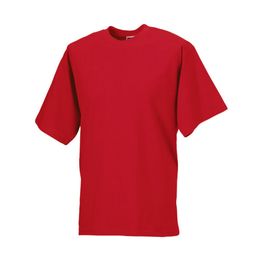 Russel Athletic Russell Herren Organik T-Shirt Kurzarm (Rot)