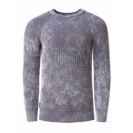 Rusty Neal Verwaschener Strickpullover im Vintage Look