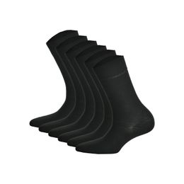 Kurzsocken Hudson "Socken 6er Pack", Damen, Gr. 39-42, schwarz, Obermaterial: 75% Baumwolle CO. 23% Polyamid PA. 2% Elasthan EL., Socken