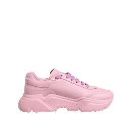 Dolce & Gabbana Dolce & Gabbana Pink Leder Daymaster Low Top Sneakers Schuhe