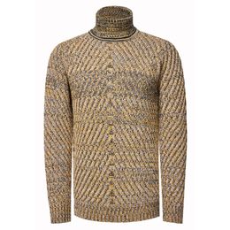 Rusty Neal Schwerer Grobstrick Rollkragen-Pullover