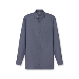 Businesshemd OLYMP "OLYMP Luxor, comfort fit, New Kent", Herren, Gr. 39, Normaler Arm, marine, 100% Baumwolle, Hemden
