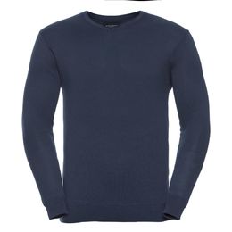 Russel Athletic Russell Collection Herren V-Ausschnitt gestrickt Pullover Sweatshirt (Franz&ouml;sisch Navy)