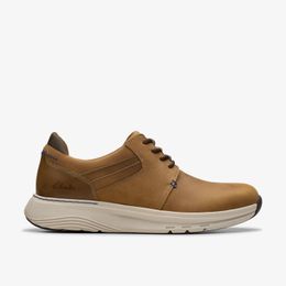 Clarks Motion Trek PT Dunkelbraune Lea Trainer