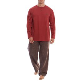 KLP4 Herren-Winterpyjama mit langen &Auml;rmeln